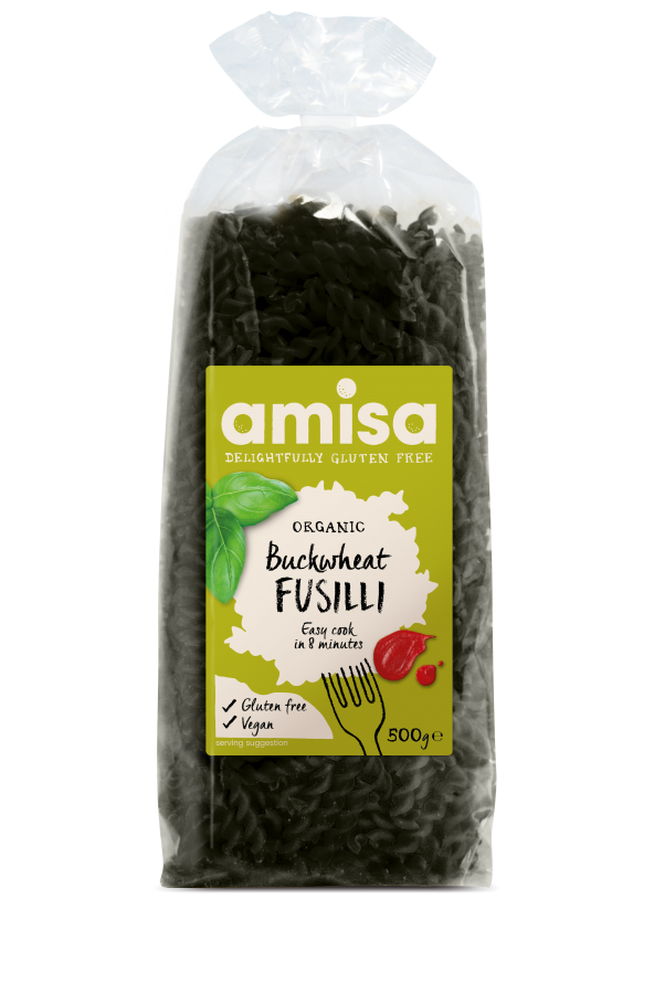 Amisa Organic Gluten-Free Buckwheat Fusilli (500g) – The Black Grocer Ltd